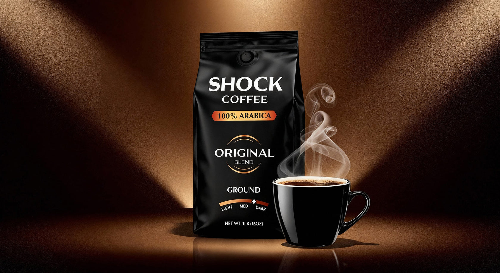 Shock Coffee - High Caffeine Coffee Up to 50% More Caffeine