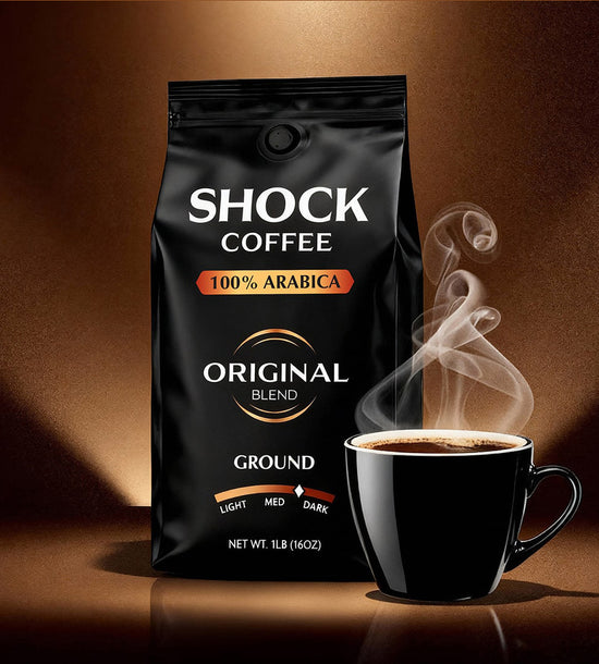 Shock Coffee - High Caffeine Coffee Up to 50% More Caffeine